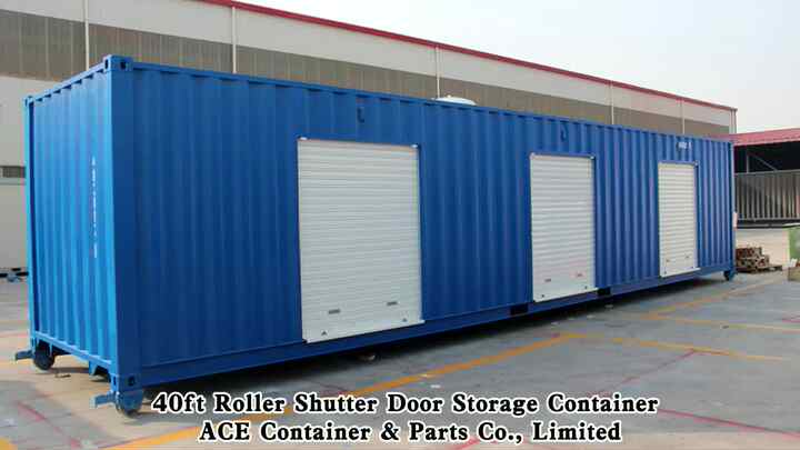 40ft Roller Shutter Rolling Door Storage Roll-on Container 40 Feet ...