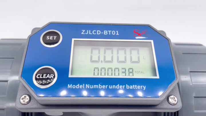 ZJLCD-BT01 Turbine Flow Meter: LCD Display for 1''-3'' PVC Pipes, Max ...