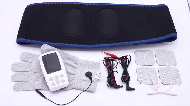 Conductive Silver Electric TENS Massage Gloves for Arthritis