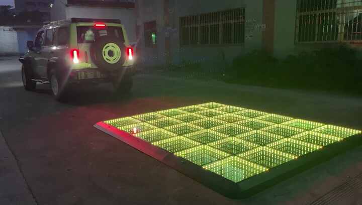 White Portable Dance Floor Panels - Waterproof & Starlit