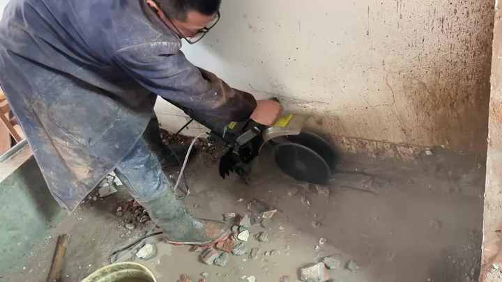 Professional Concrete Wall Chisel Slotting Machine Handheld 250mm ...