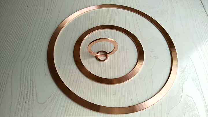 Oxygen free copper seal ring gaskets for UHV cf Conflate Flange Vacuum ...