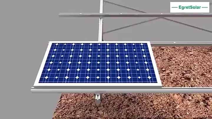 Galvanized Steel Pole Mounting PV Module Pile Ramming Structure