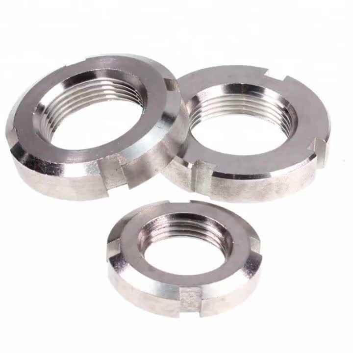 DIN1804 Slotted Round Lock Nut - Stainless Steel Quality