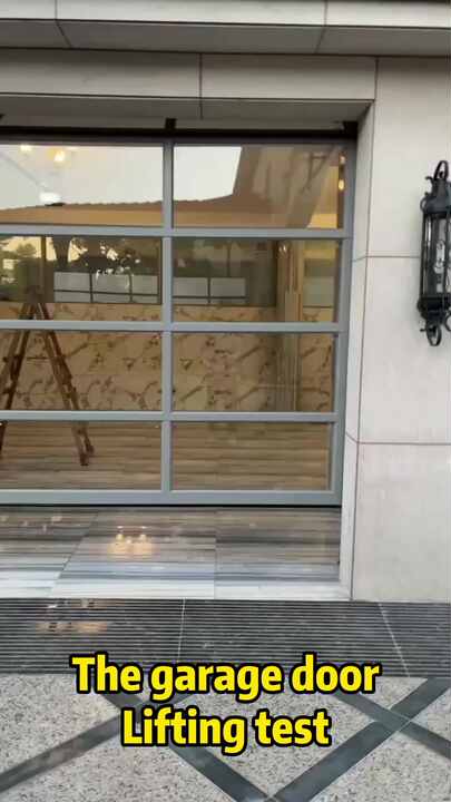 Hihaus Custom Automatic Sectional See through Aluminum Glass Garage Door