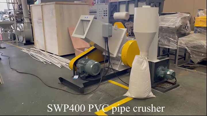Factory Sale SWP400 PVC PE HDPE PPR PP Plastic Pipe Crusher Machine ...