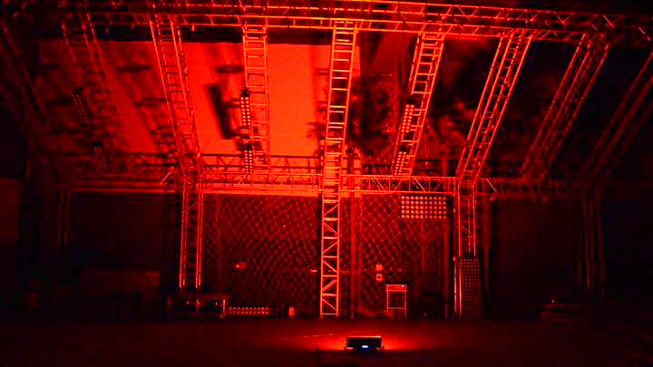 400W RGBW Cyclorama Stage Light DMX512 Controlled Double Row Wash ...