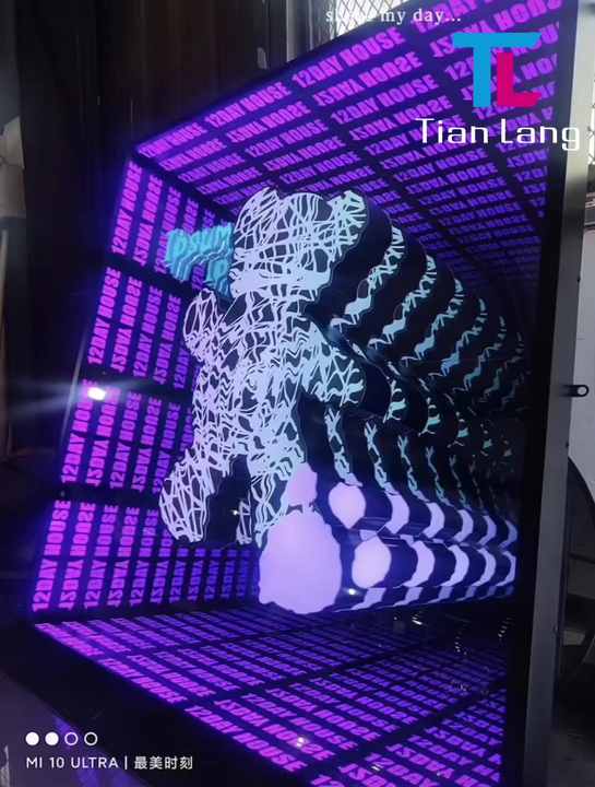 melaleuca mirror 3D LED Abyss mirror NEON Abyssal magic mirror| Alibaba.com