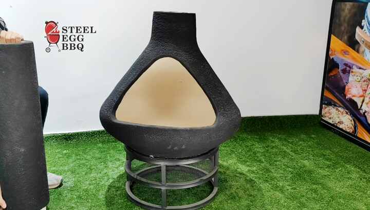SEB KAMADO Mexican Clay Chiminea Firepit - Outdoor Decorative