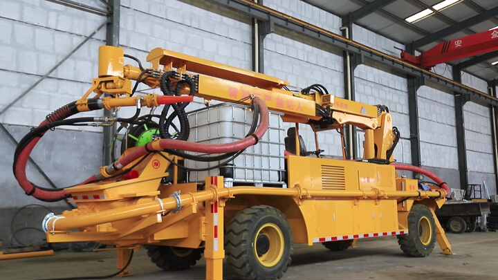 Tunnel Construction Shotcrete Robot - Wet Concrete Spraying