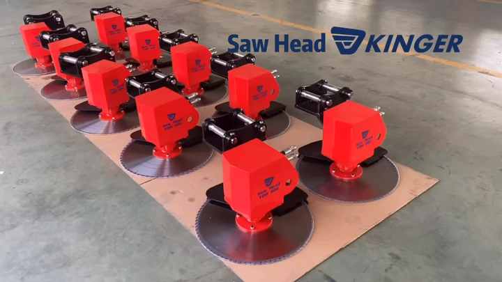 KINGER Head - Hydraulic Circular Saw for Excavators