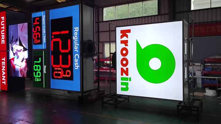 Custom Board Signs Gas Station Led Pylon Signs Petro Led Gas Price ...