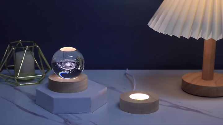 60mm Glass Solar System Planet Sphere - 3D Laser Engraved Galaxy ...