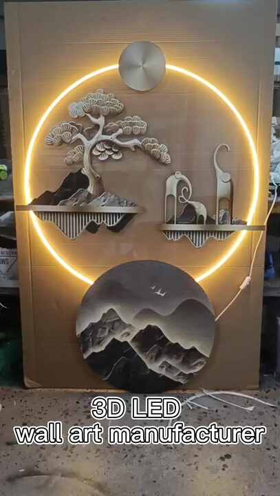 Yiwu Original LED Foyer Decoration Painting Landscape