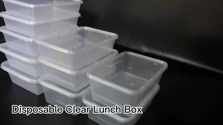 Supplier Microwave Safe Stackable Rectangular Transparent Lunch Box ...