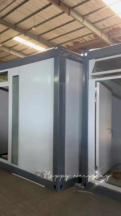 Convenient large curtain wall, glass window, movable house, office ...