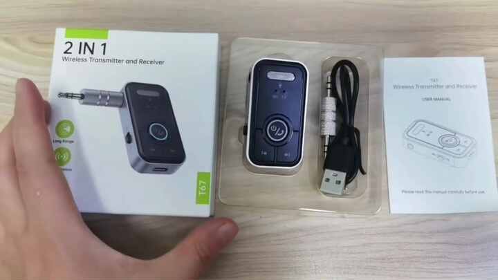 T67 Promotional Gadgets Small Bluetooth Receiver Transmitter With Built ...