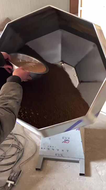 Small Snack Seasoning Mixing Machine for Potato Chips Cashew Chicken ...