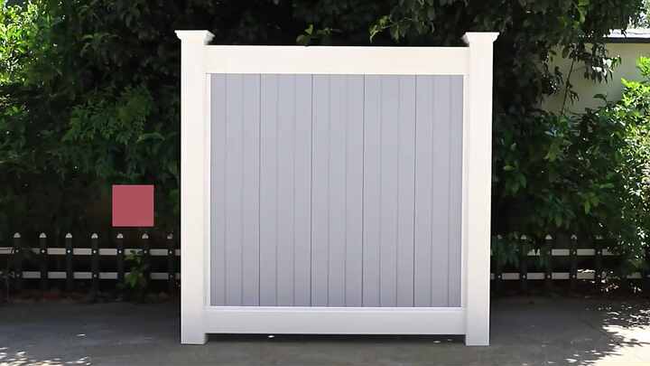 White PVC Garden Privacy Fence - Durable & Stylish Panels