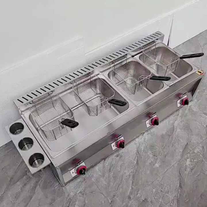 20L + 20L Double-Tank Desktop Fryer - Efficient & Durable