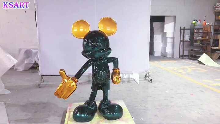 Pop Art Sculpture Mouse Statue - Customizable Mickey Plating