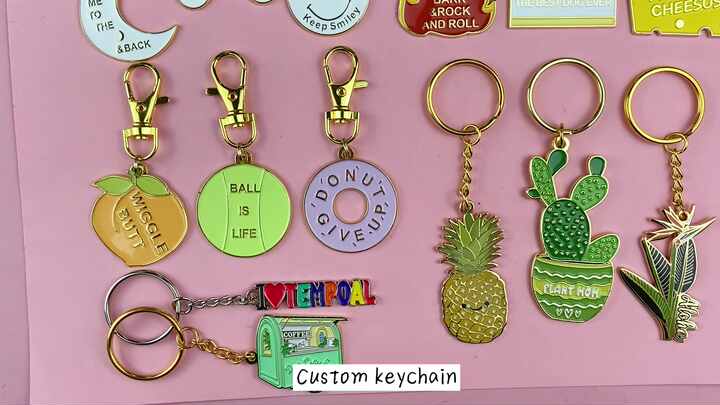 Cheap Custom Hard Enamel Logo Tropic Fruit Shaped Gold Metal Gift ...