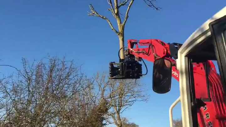 Excavator Mounted Forestry Harvester - Efficient Tree Cutting