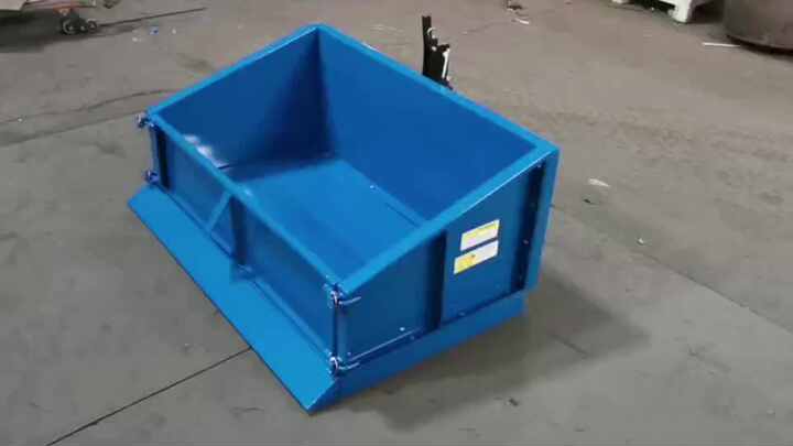 Tractor 3 Point Hitch Manual Tipper Transport Box - Durable & Efficient
