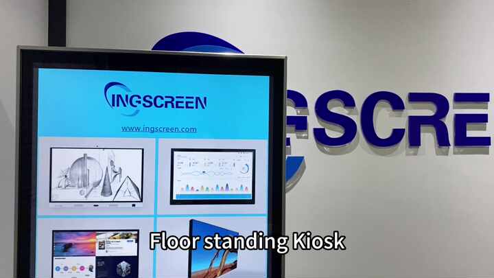 INGSCREEN 43 Inch Freestanding Wayfinding Display Screen Portable Ad ...