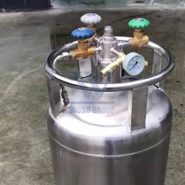 Calidad Superior 100L Nitrógeno líquido Dewar Vacío de doble capa 230L Yds 10 Contenedor de ...