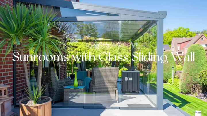 Outdoor Backyard Waterproof Terrace Cover Terrassendach Glass Roof ...