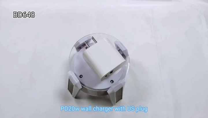 20W Fast Charging Wall Adapter - Dual Port USB & Type C