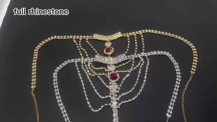 Wholesale Fine Sexy Red Rhinestone Panties Thong Crystal Pendant Body ...