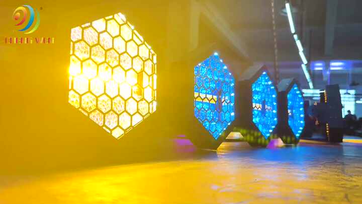 NEW Portman Retro Stage Flash Light Strobe 7x100w Rgb Wash Effect Sound ...