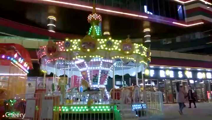 Commercial Entertainment Equipment Fiberglass Merry Go Around Kids ...