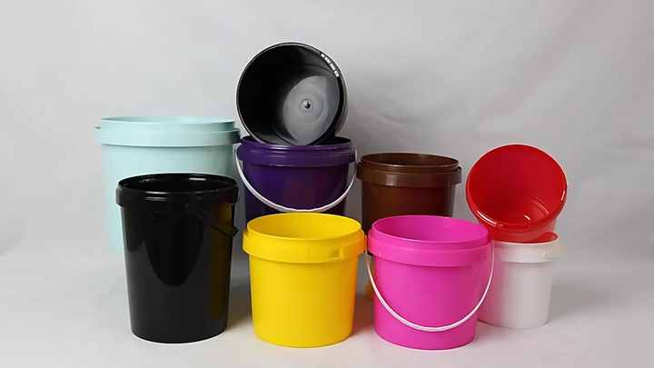 Food Grade 1l 2.5l 2l 3l 4l 5l 10l 18l 20l 5 Gallon Plastic Buckets With Handle And Lid Plastic ...