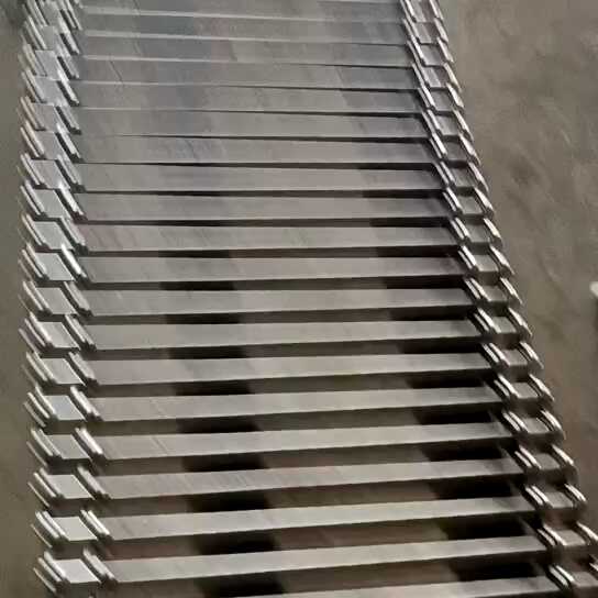 Custom Made Stainless Steel Chain Rod Conveyor Belt for Manufacturing ...