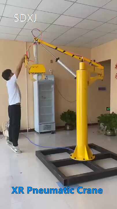 Swivel Lifting Small Jib Crane Retractable Vacuum Pneumatic Gripper 100 ...