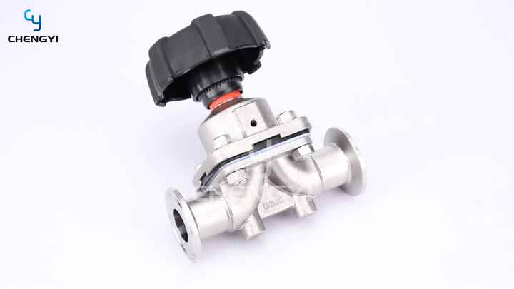 Stainless Steel Sanitary Diaphragm Valve Dn6-dn125 - Buy Diaphragm ...