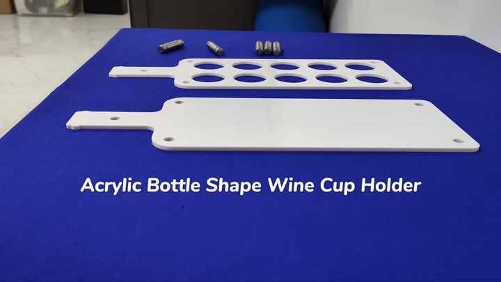 Acrylic shot glass stands, Bottle Shape Detachable Acrylic Wine Cup ...