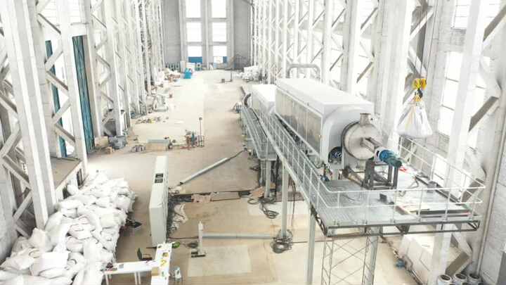 1200C Powder Drying and Pellet Sintering Rotary Kiln