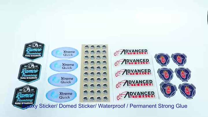 Factory Directly Price Custom Epoxy Domed Sticker Printing 3D Strong ...