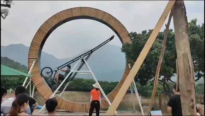360 Rotating Bike Ride - Fun for All Ages at Amusement Parks