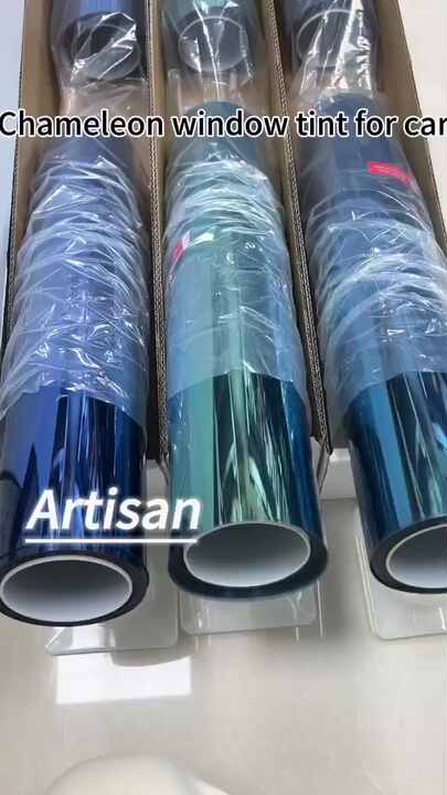 VLT85% Sunset Red Chameleon Car Window Tint Film UV99% Color Changing ...