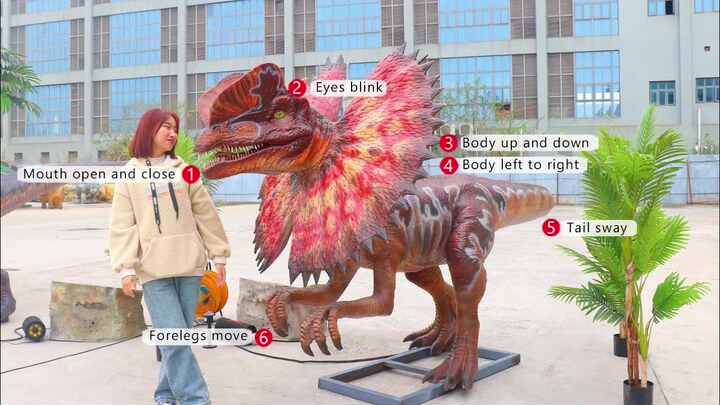 Life Size Jurassic Dinosaur Park - Dilophosaurus & More