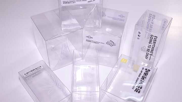High Transparent PET RPET Plastic Packaging Boxes