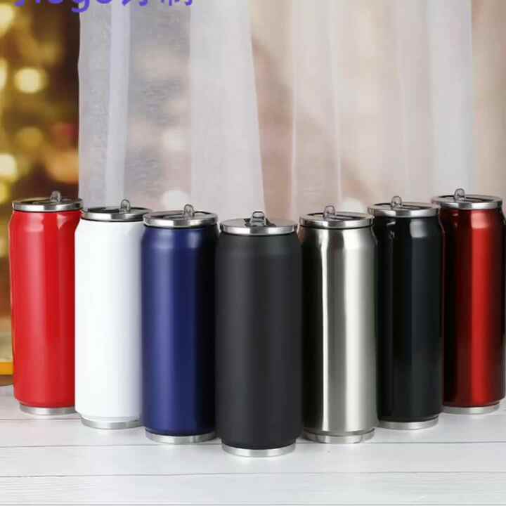 Personalized Matte Double Wall Stainless Steel Water Bottle in Cola Can ...
