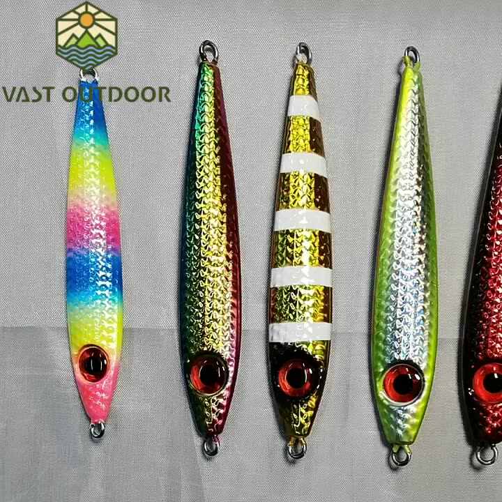 Deep Sea Drop Jig Lure Printed Condition Targeted for Sea Bass Marlin ...