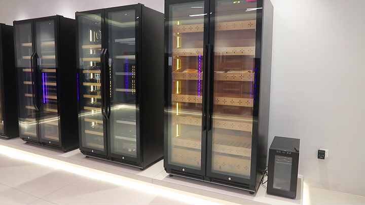JiuFu Cigar Humidor Large Model Double Door Commercial Cigar Fridge ...