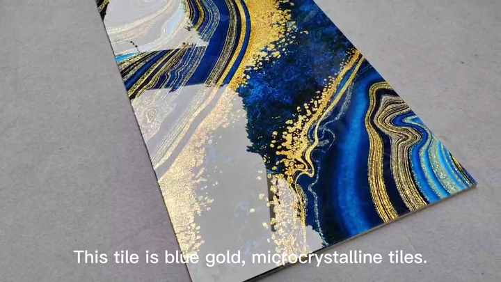 Blue Mirror Porcelain Tiles - Modern Luxury for Interiors